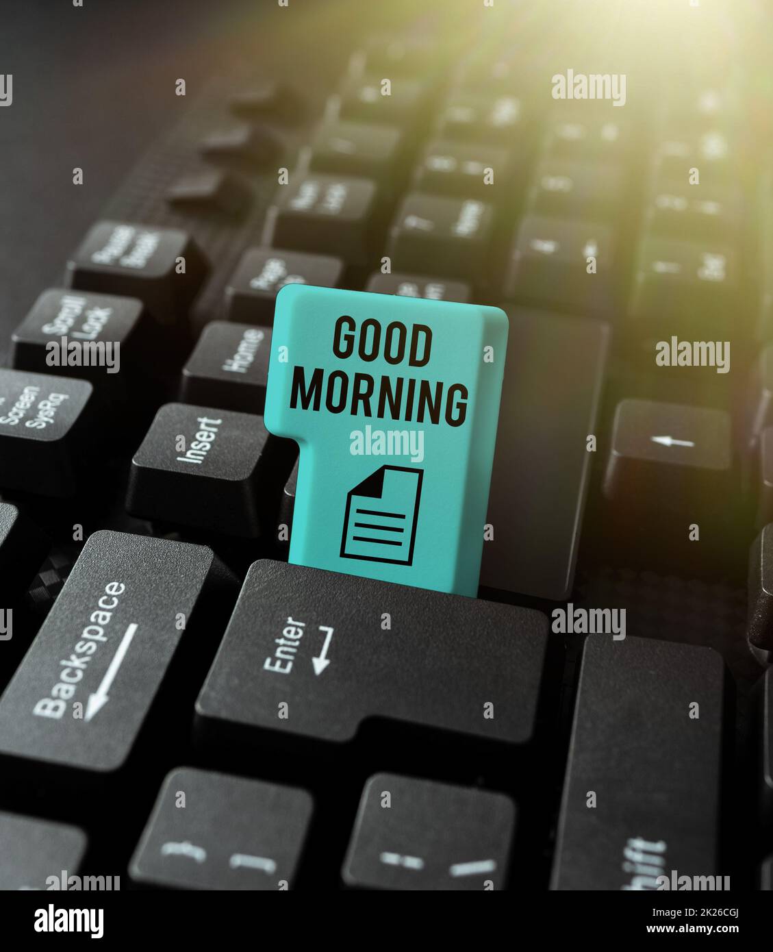 Conceptual caption Good Morning. Business approach happy day message ... Conceptual caption Good Morning. Business approach happy day message ...