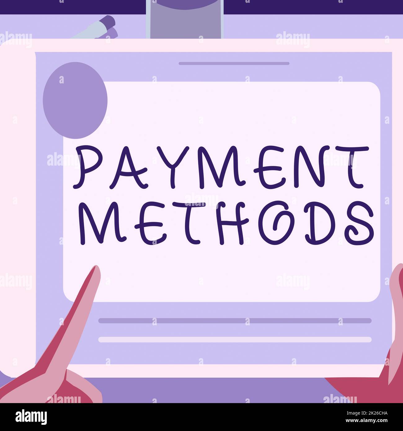 Conceptual display Payment Methods. Business approach Several ways ...