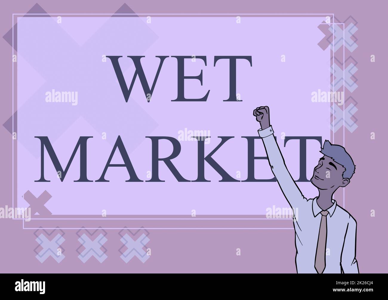 Text sign showing Wet Market. Word Written on market selling fresh meat ...