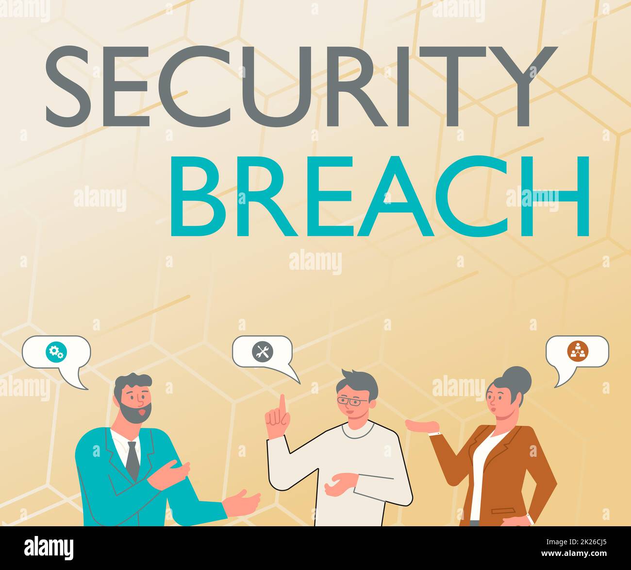 Text sign showing Security Breach. Word for unauthorized access of data ...