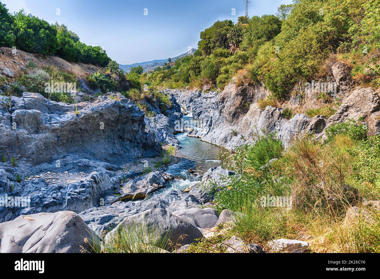 A day at the scenic Alcantara River Park, Sicily, Italy Stock Photo - Alamy