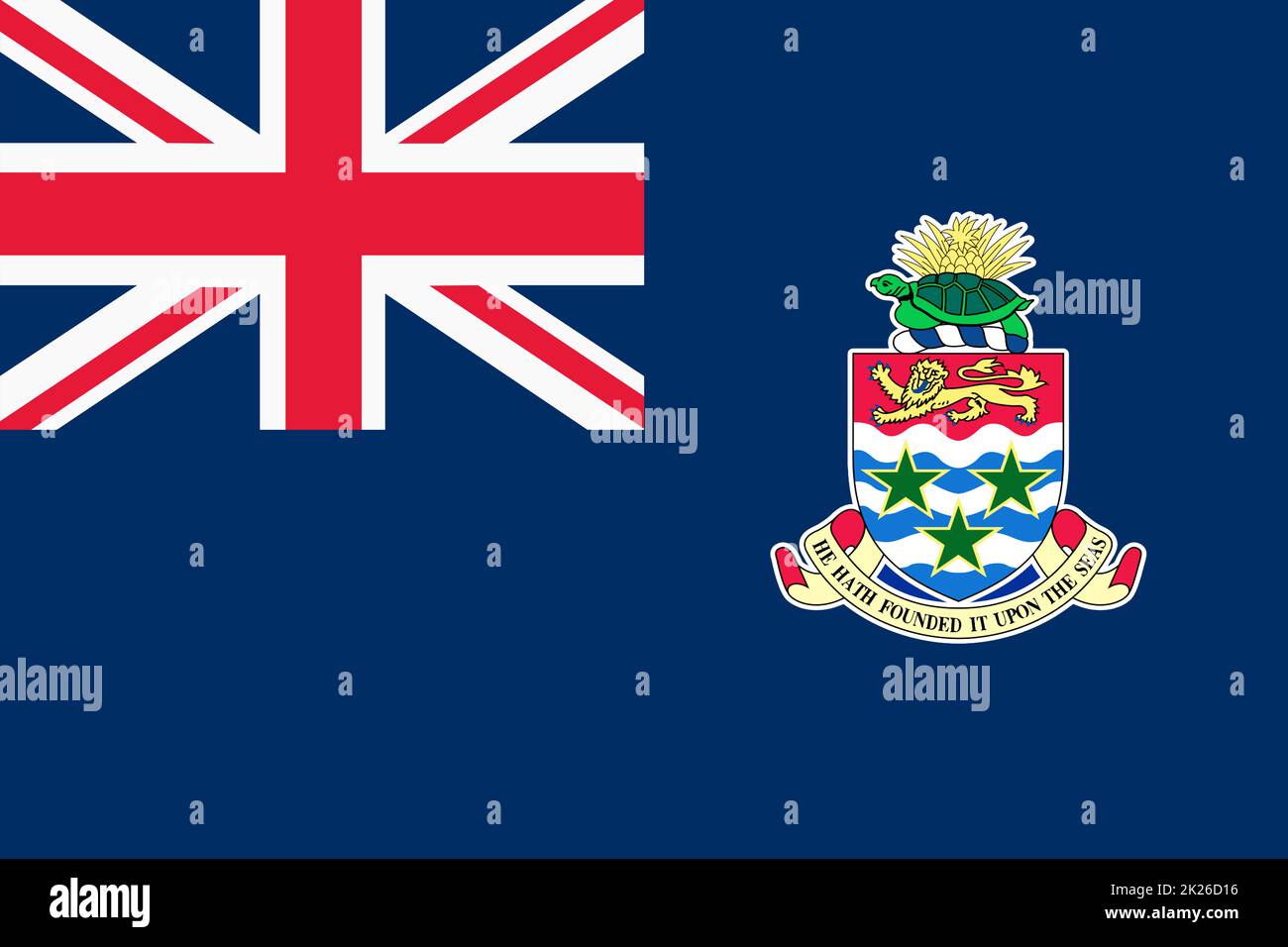 Cayman Islands flag background illustration union jack ensign crest ...