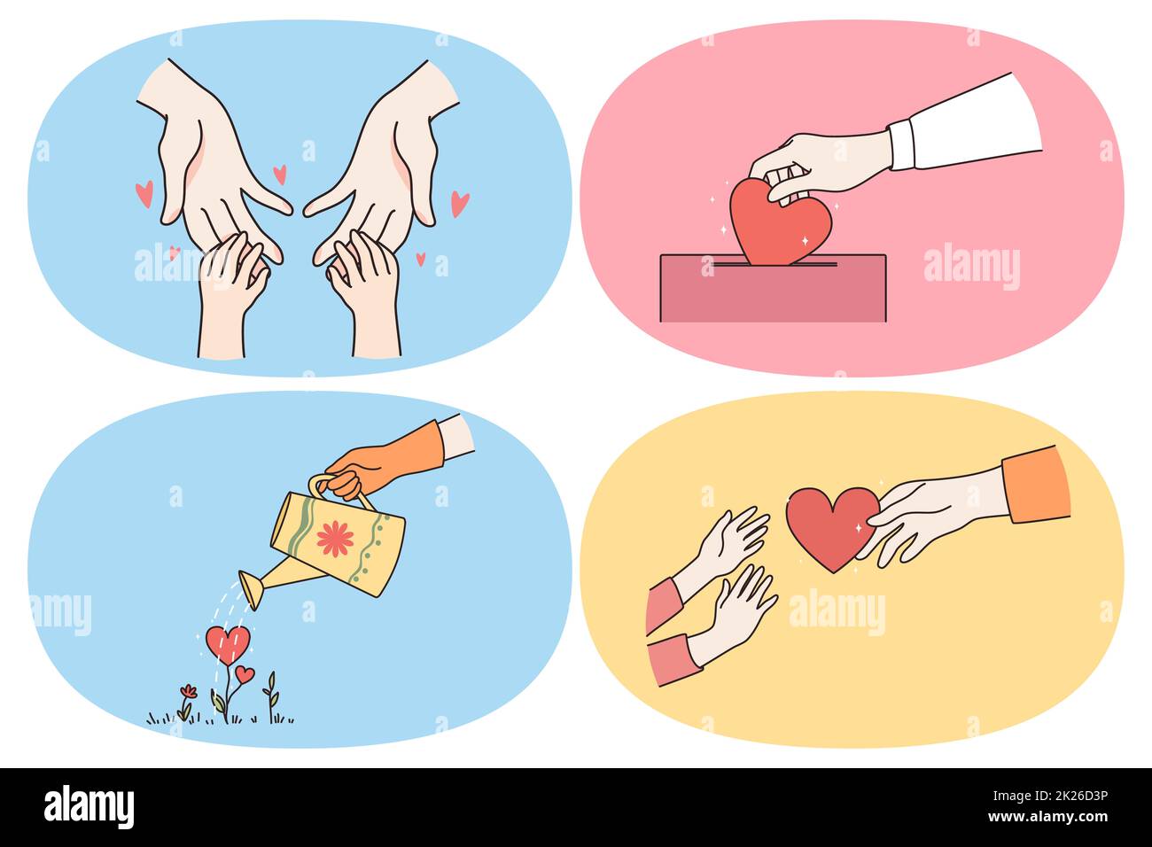Love heart and help concept Stock Photo - Alamy