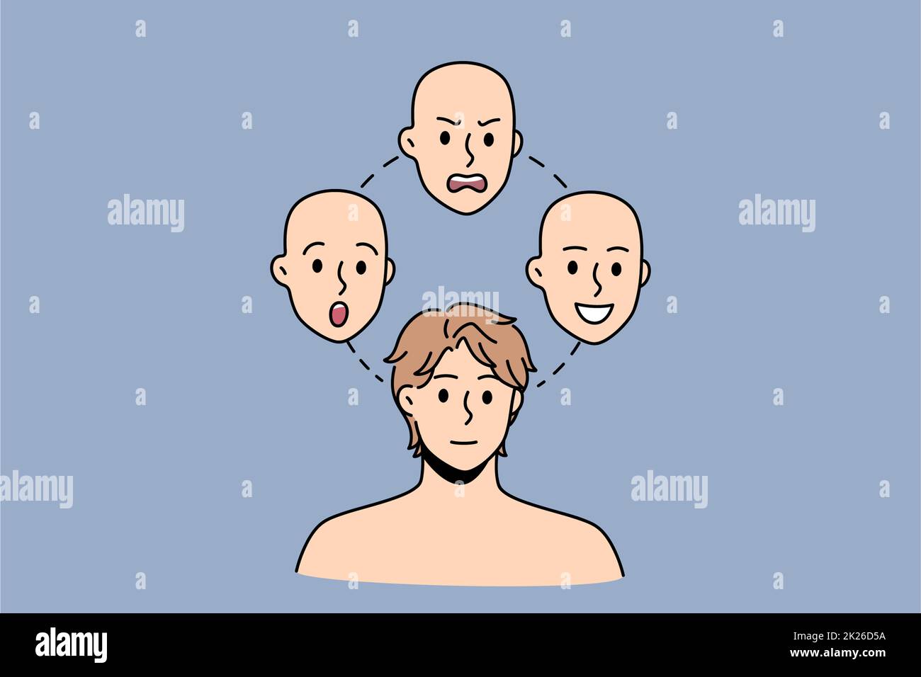 Face expression and moods concept Stock Photo - Alamy