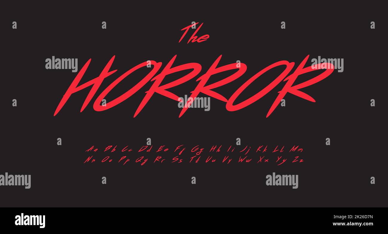 Horror Fonts A Z