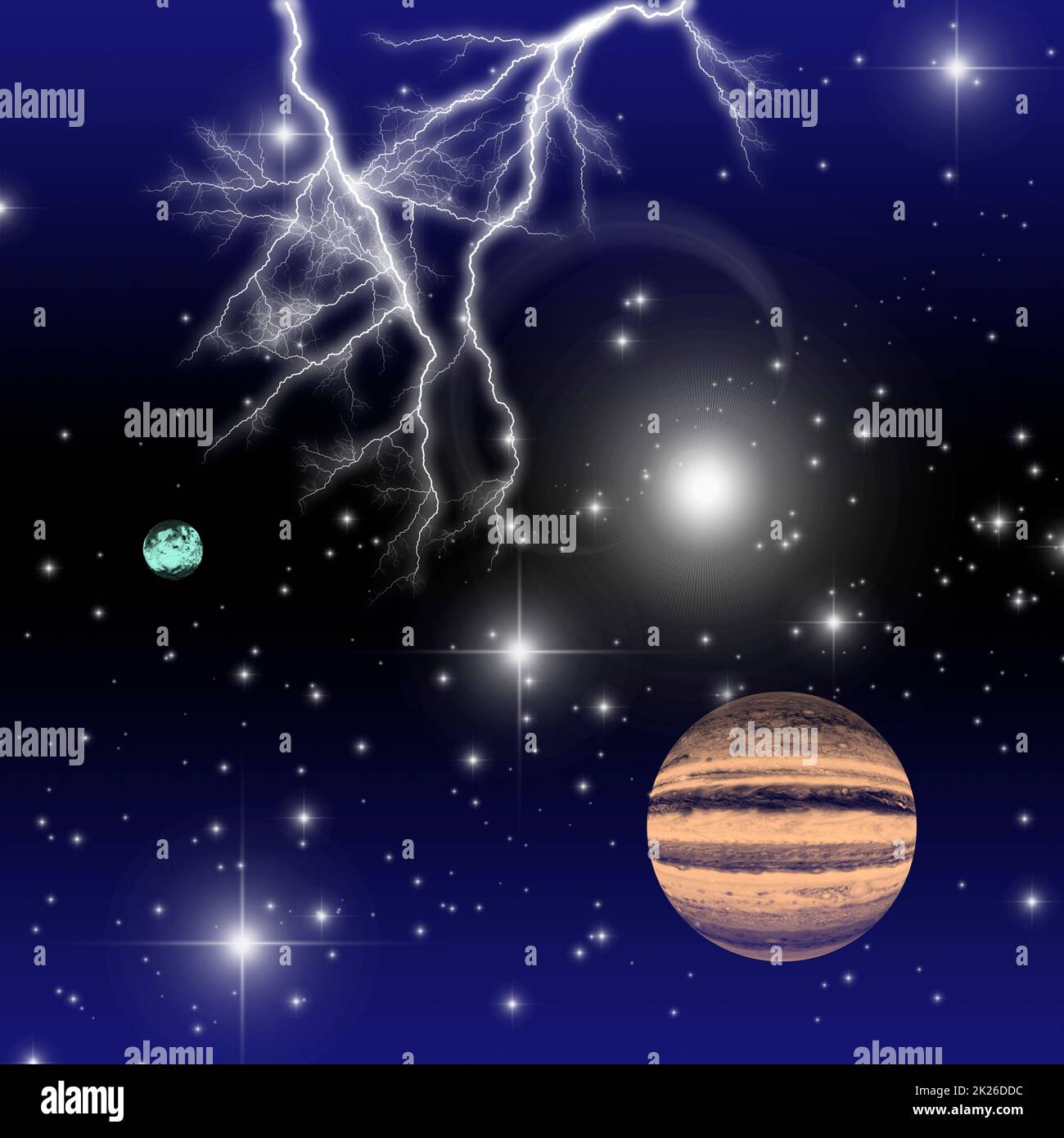 Space illustration hi-res stock photography and images - Alamy