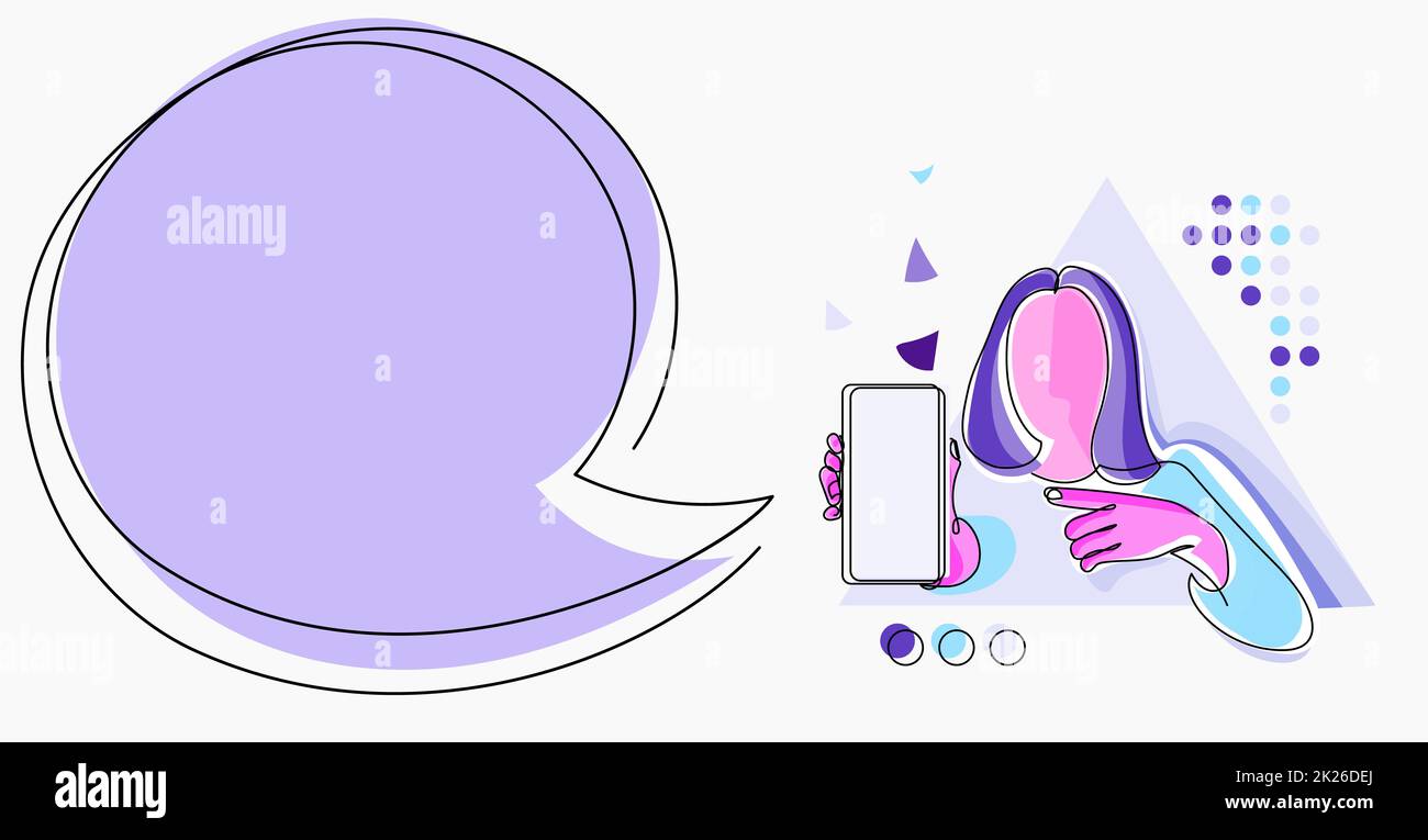 Line art drawing hand presenting Cut Out Stock Images & Pictures - Alamy