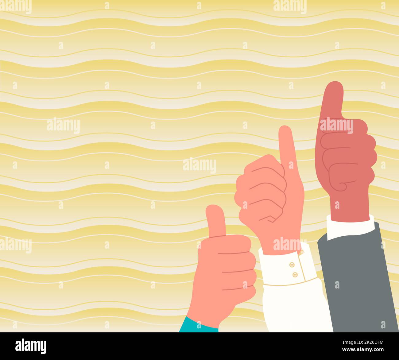 Three Colleagues Congratulating Success Presenting Innovative Combined ...