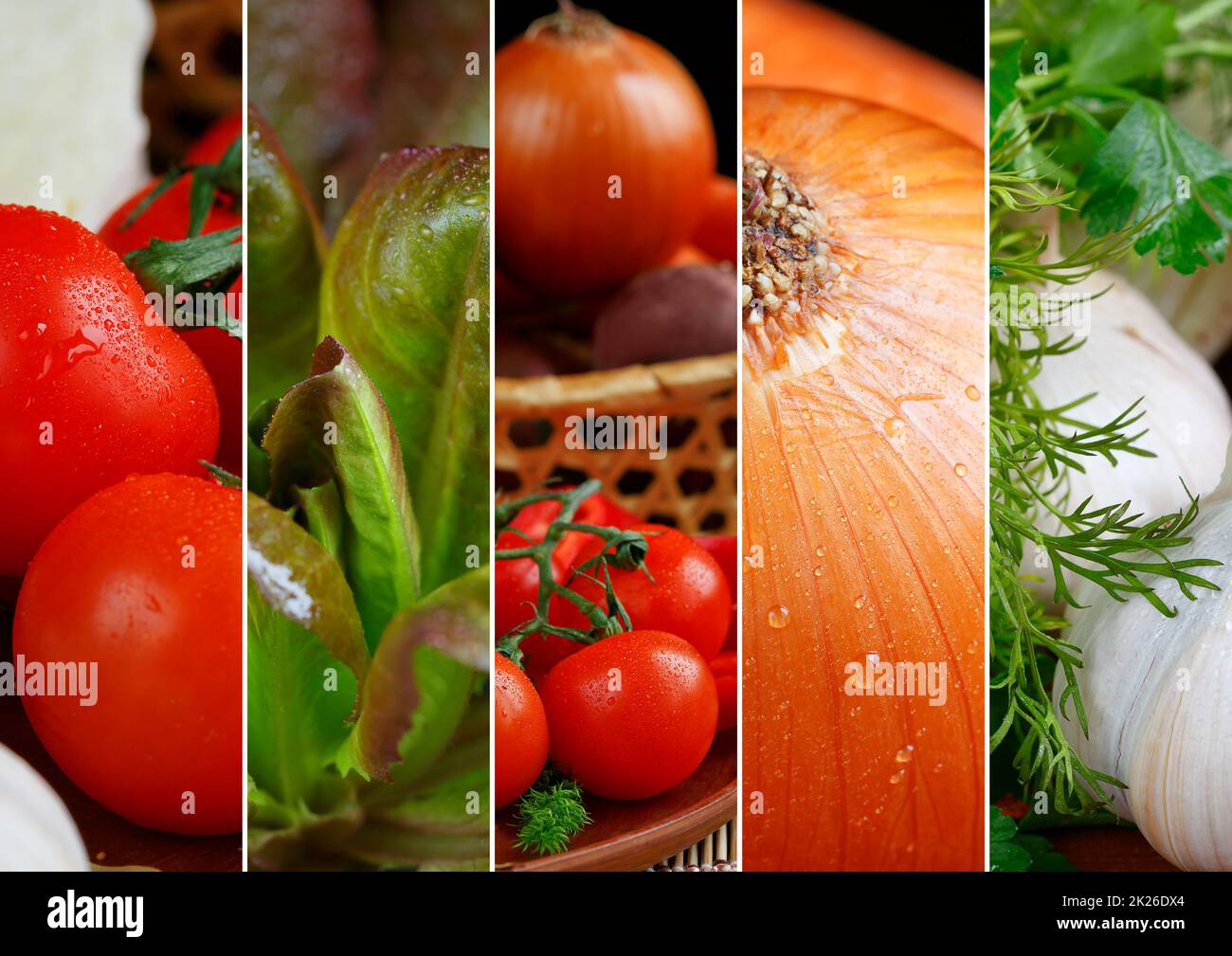Vegetarian collage hi-res stock photography and images - Alamy