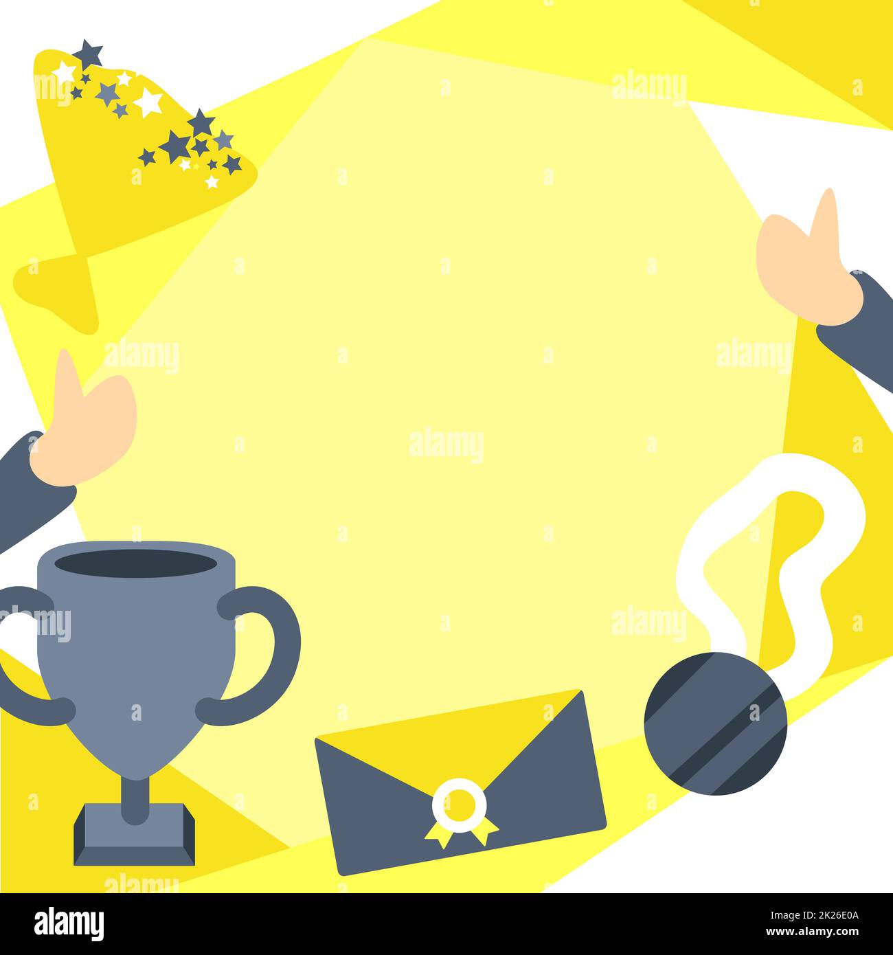 People Congratulating Success Presenting Earned Trophy Medals ...