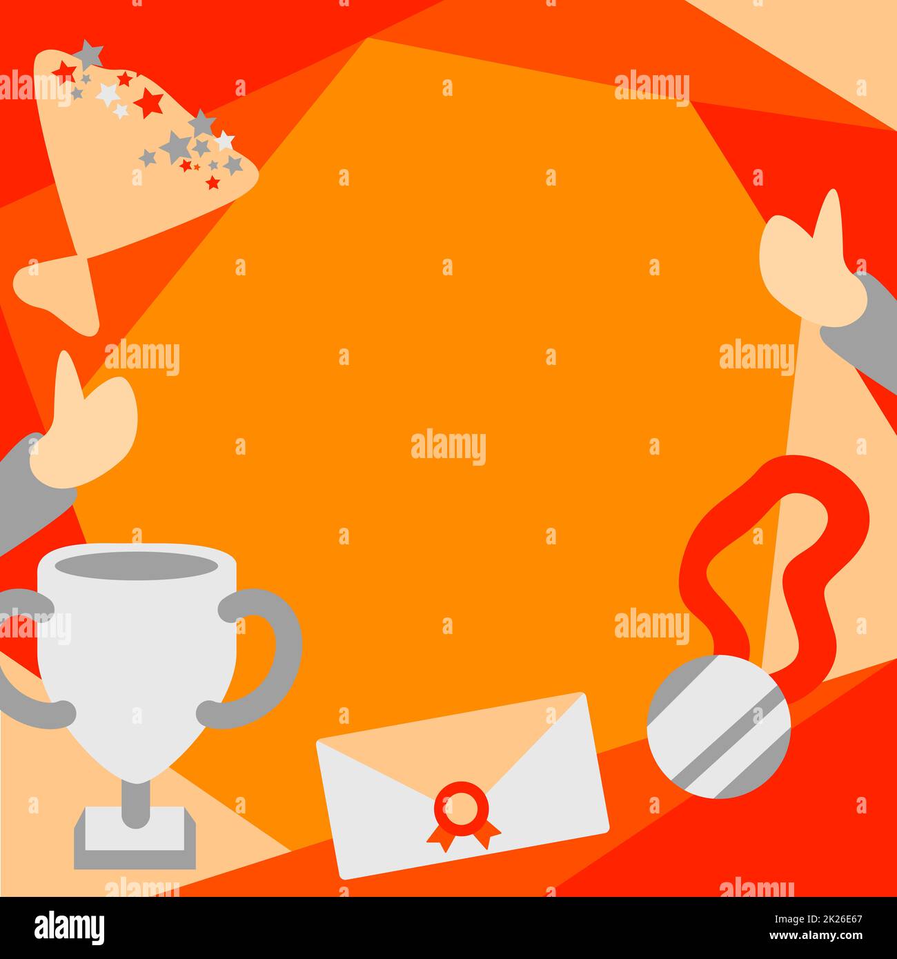 People Congratulating Success Presenting Earned Trophy Medals ...