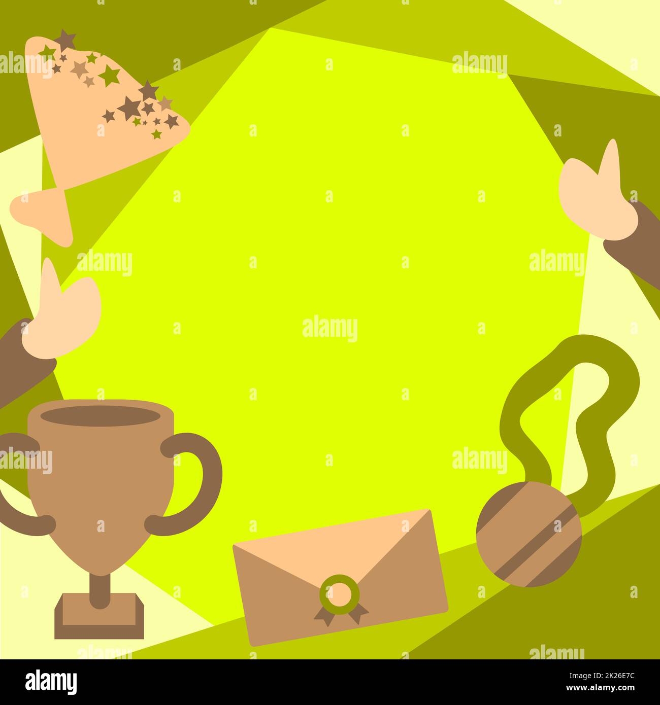 People Congratulating Success Presenting Earned Trophy Medals ...