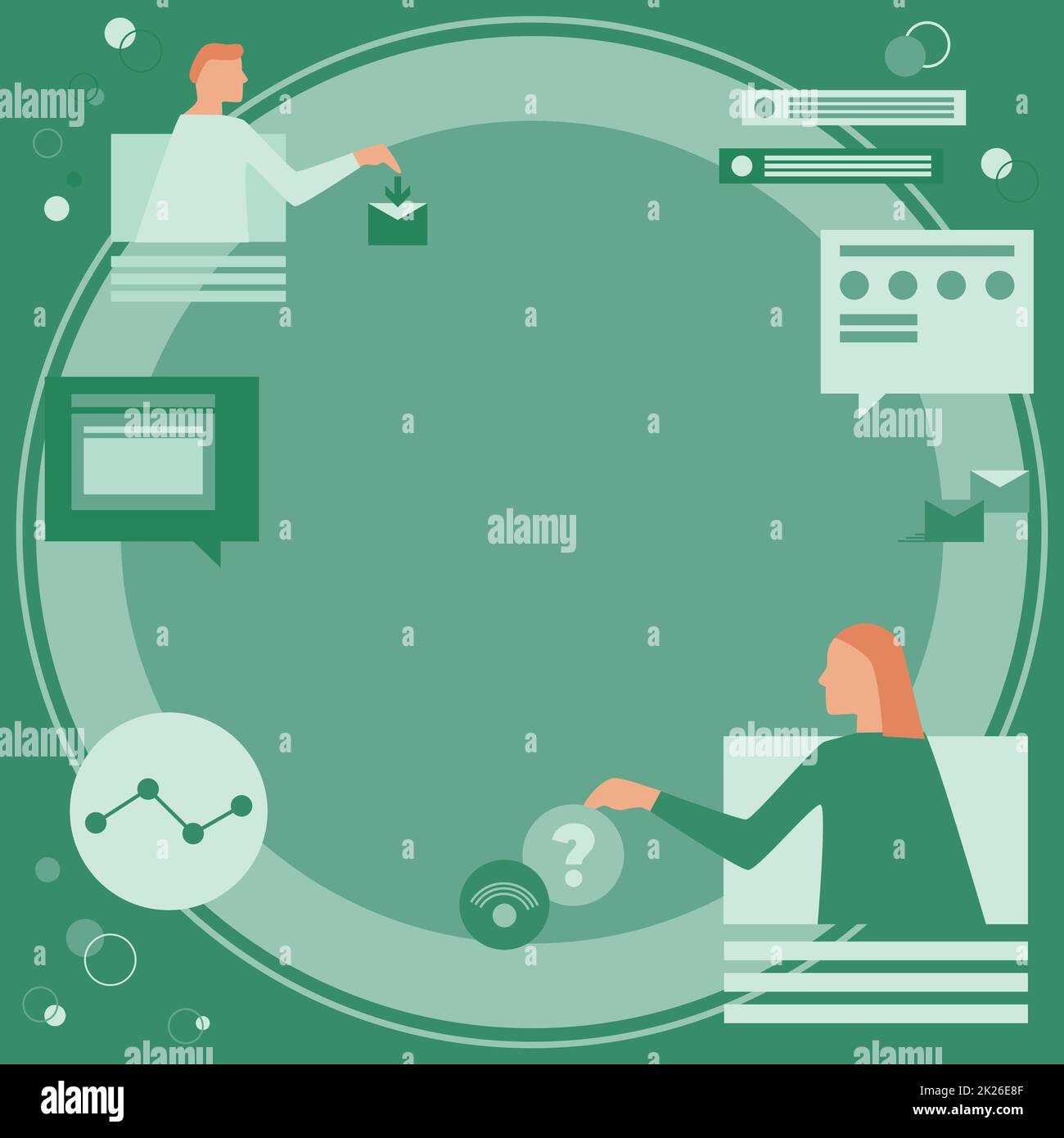 Colleagues Using Technology Having Online Meeting Discussing Future ...