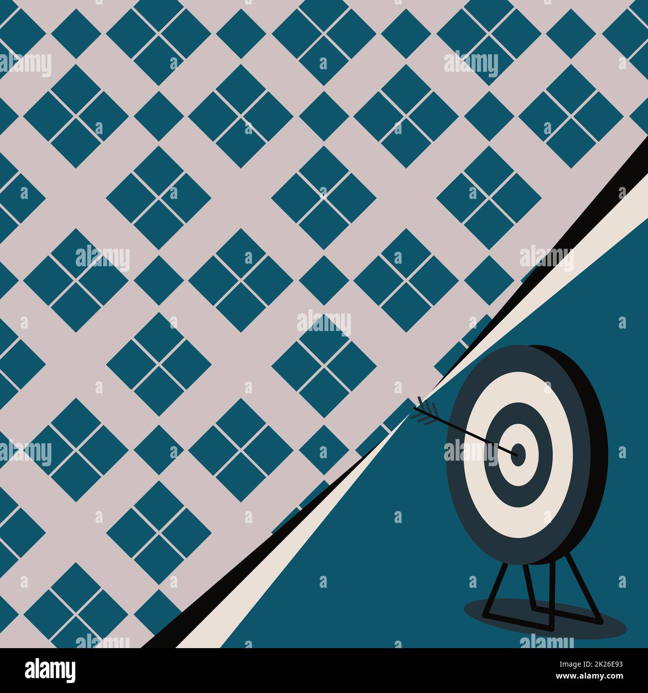 Target With Bullseye Representing Successfully Completed Project ...