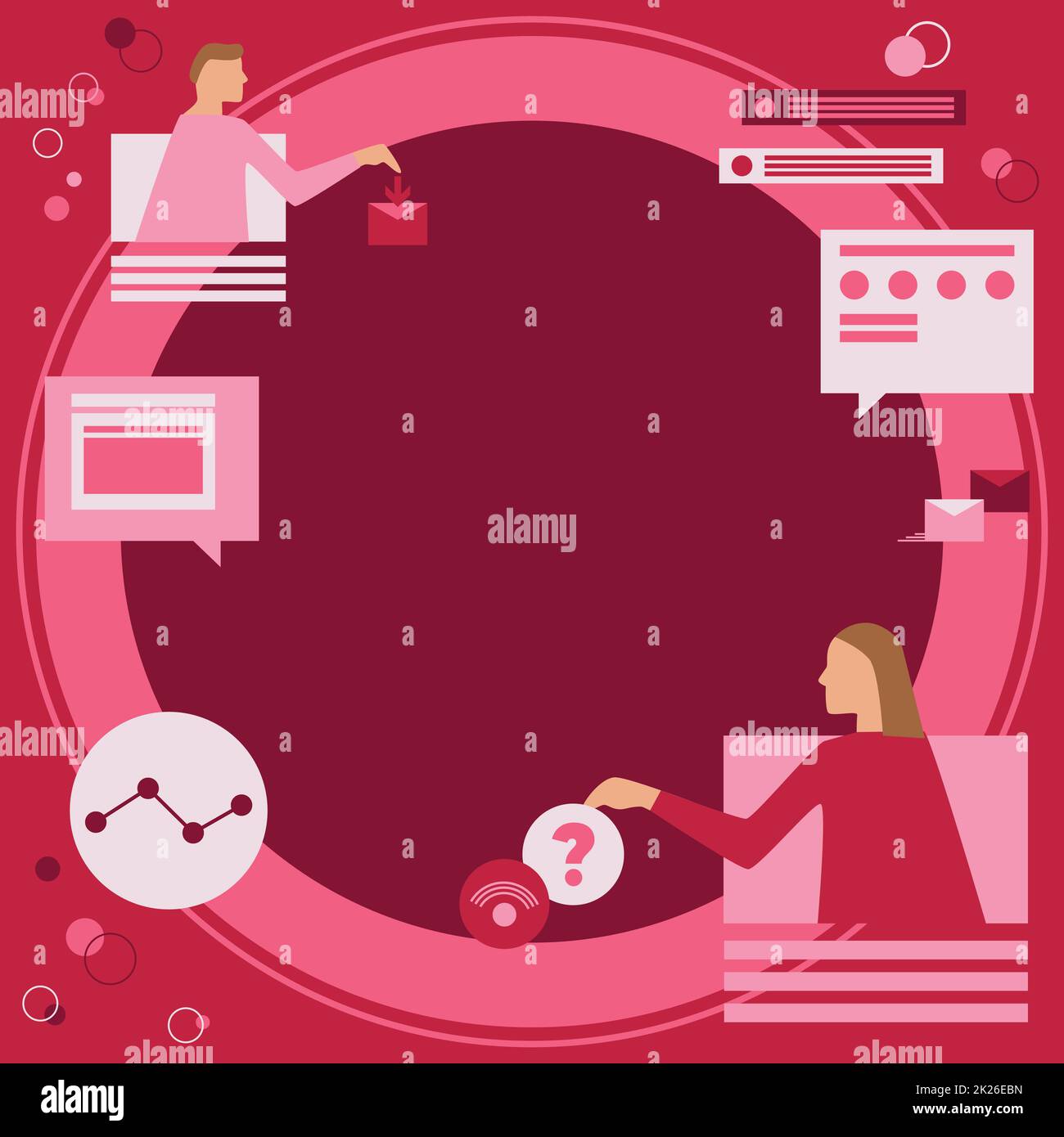 Colleagues Using Technology Having Online Meeting Discussing Future ...