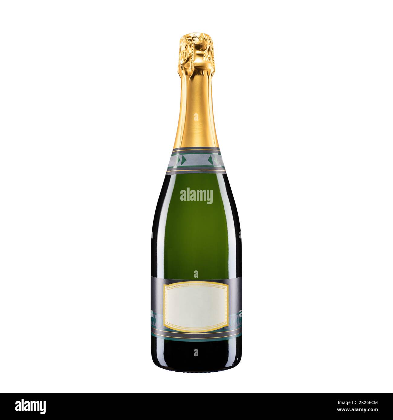 Champagne bottle on white background. Concept of holiday backgrounds ...