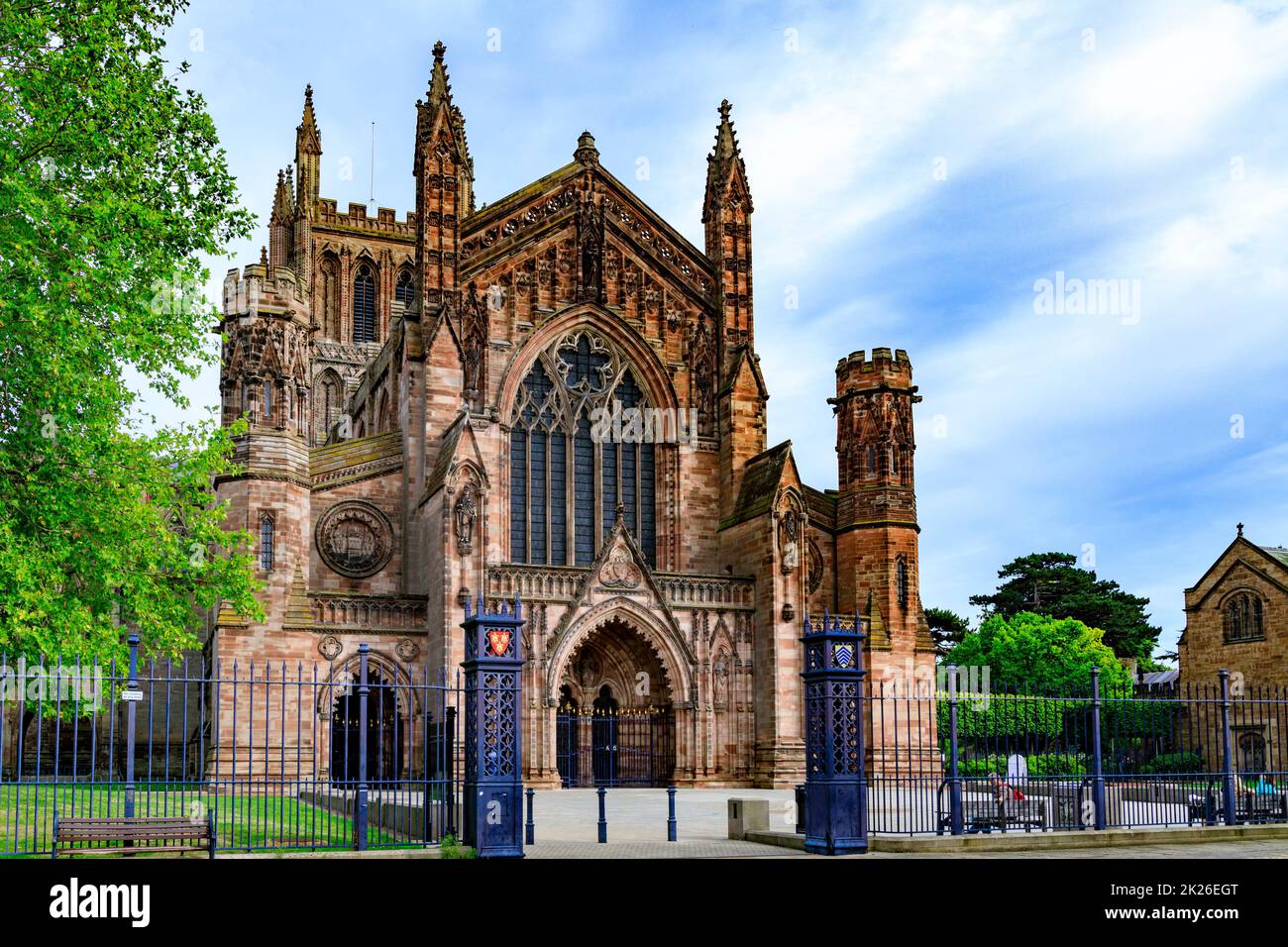 West front of the Gothic Cathedral of St Mary the Virgin and St ...