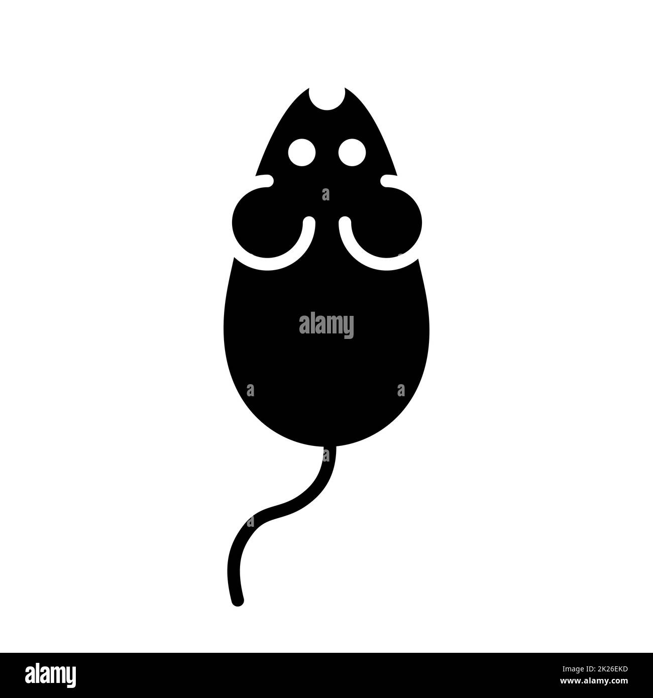Mouse animal icon vector Black and White Stock Photos & Images - Alamy