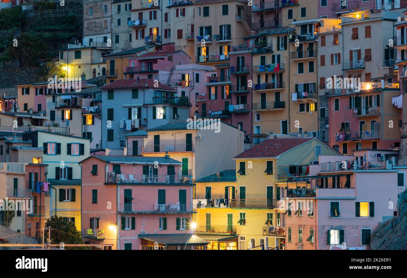 Manarola houses hi-res stock photography and images - Alamy