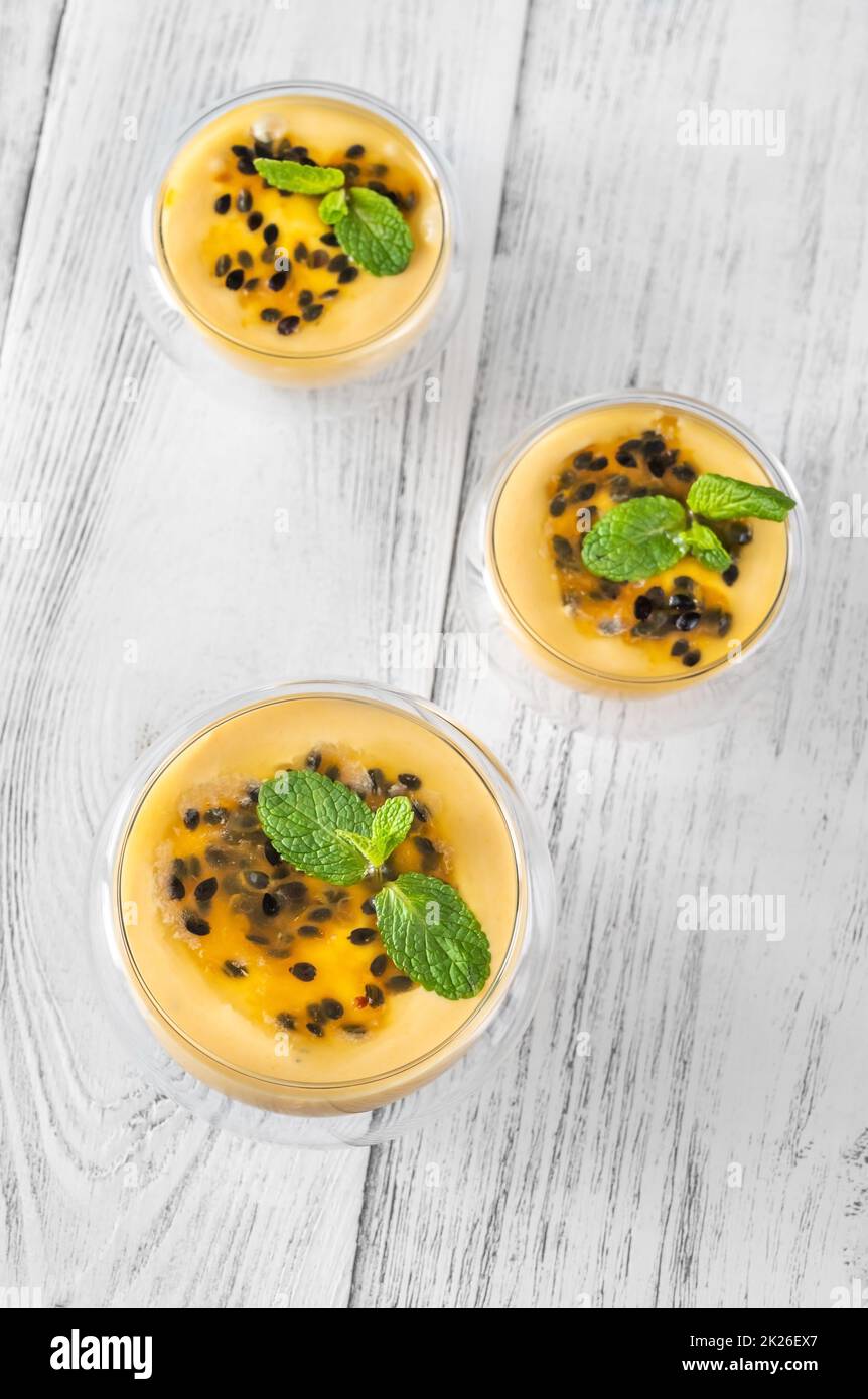 Passion Fruit Mousse Stock Photo - Alamy