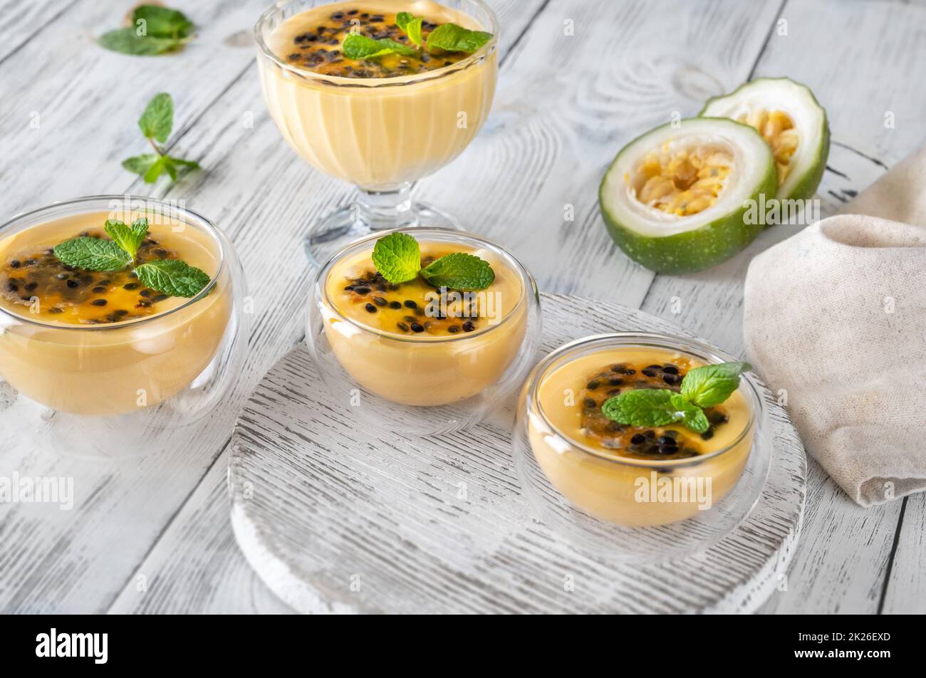 Passion Fruit Mousse Stock Photo - Alamy