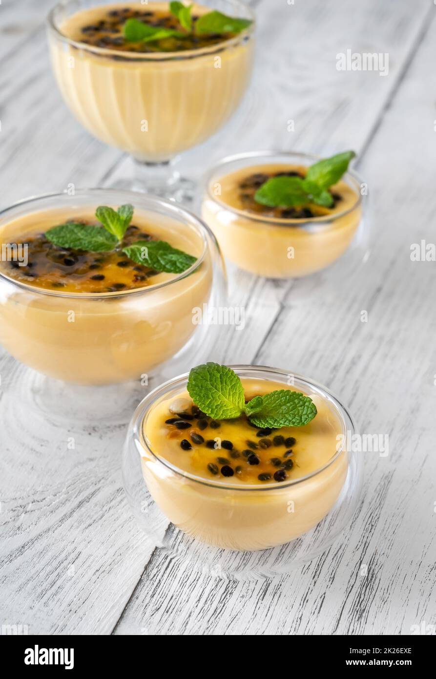 Passion Fruit Mousse Stock Photo - Alamy