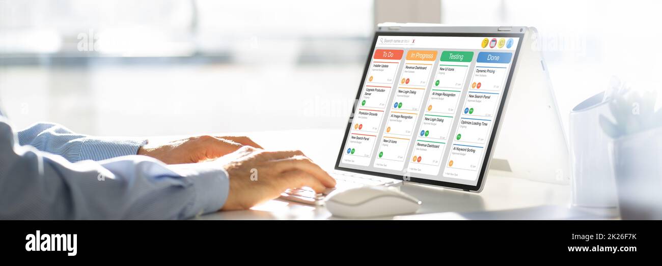 Scrum Agile Project Stock Photo - Alamy