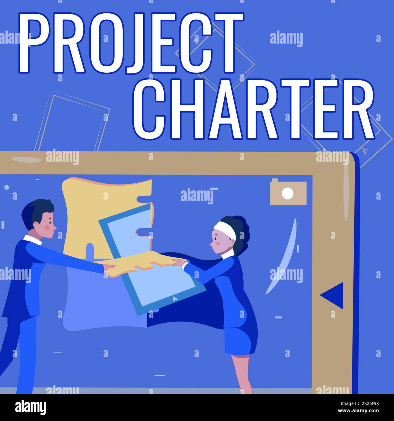 Inspiration showing sign Project Charter. Business showcase typically ...