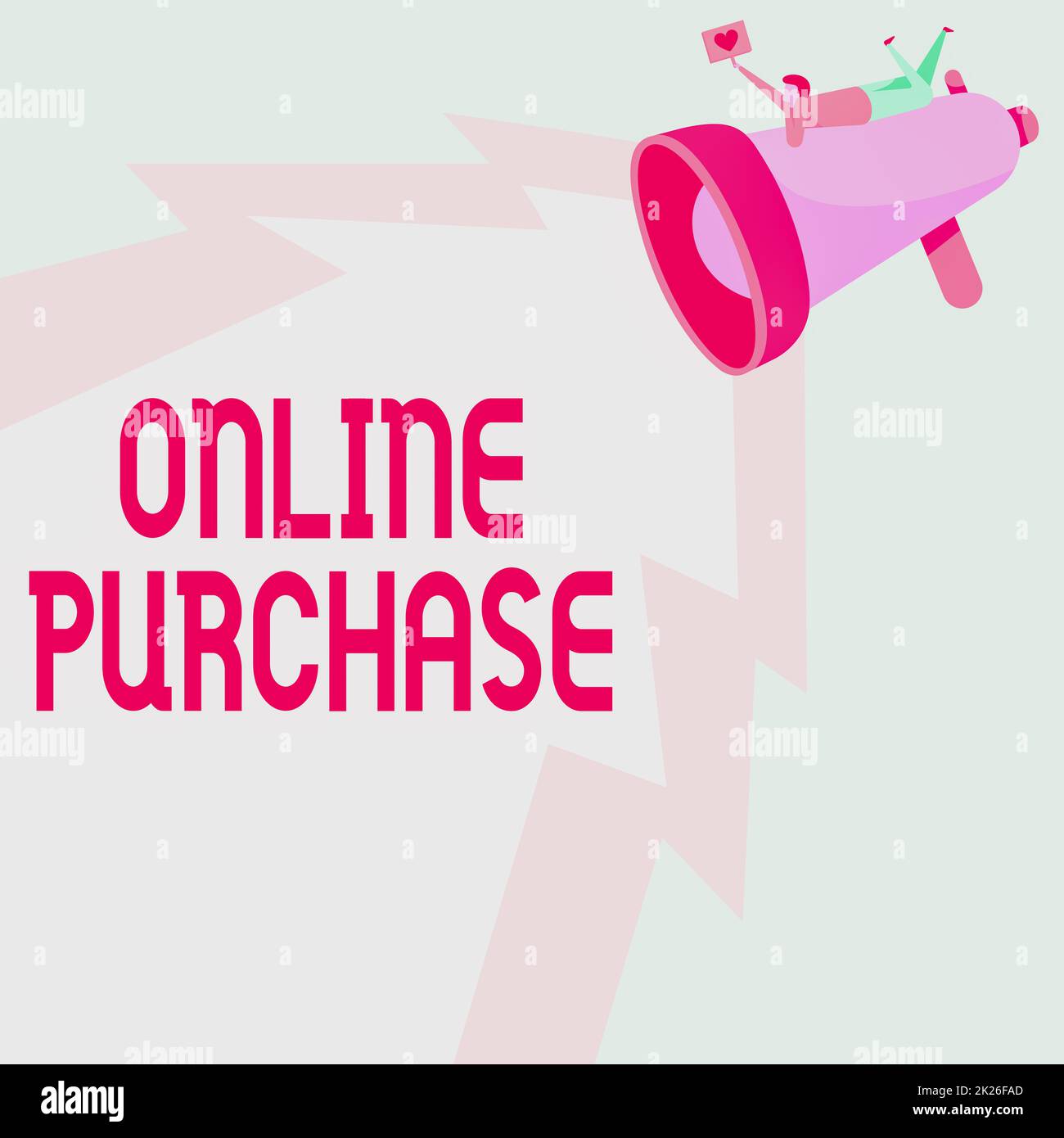 Sign displaying Online Purchase. Business showcase consumers directly ...