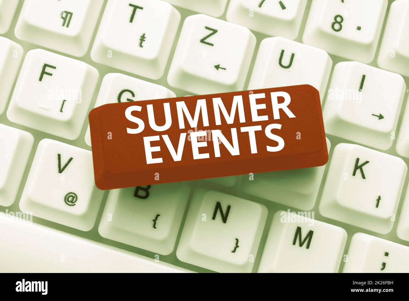 Text sign showing Summer Events. Concept meaning Celebration Events ...