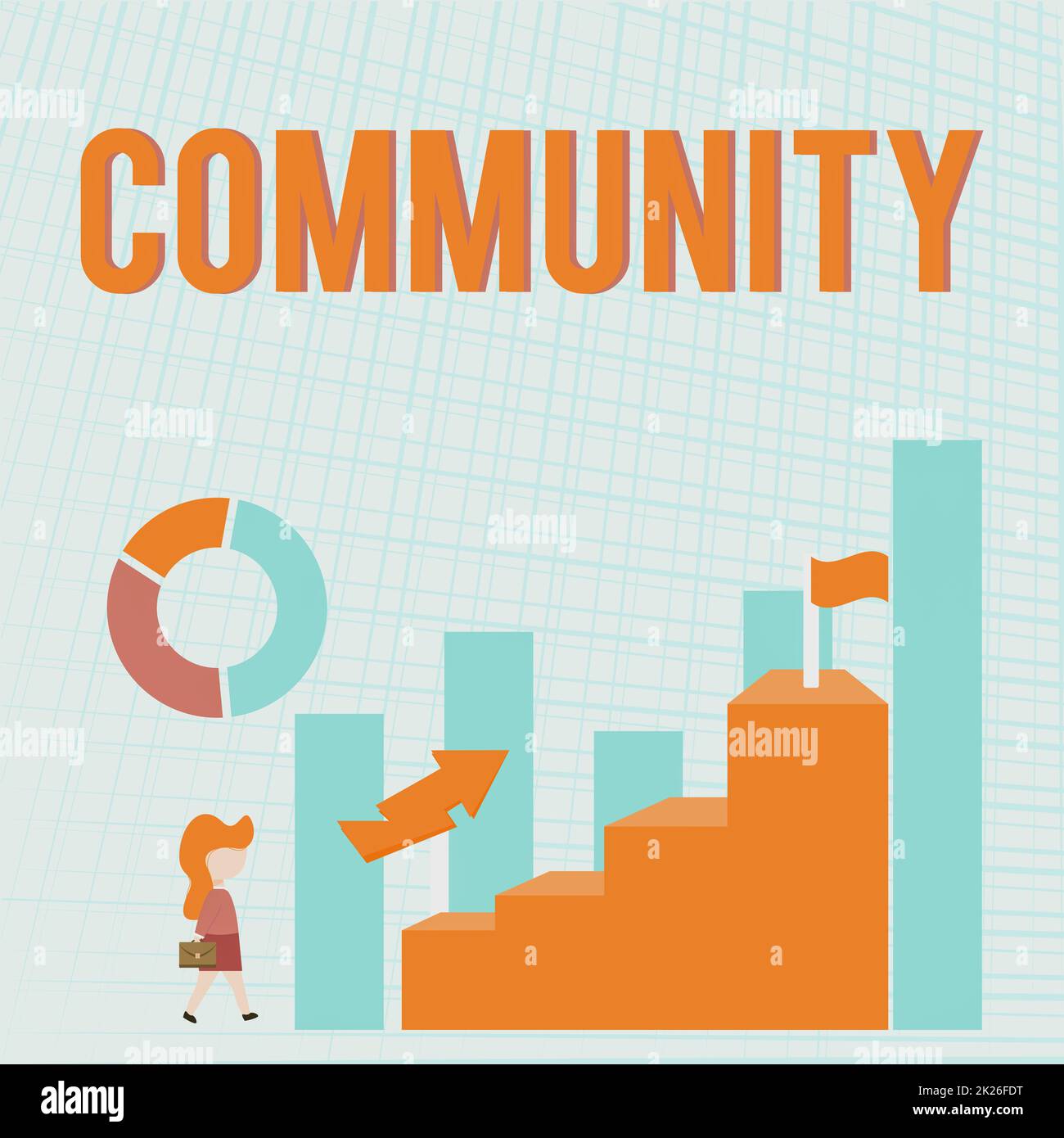 Hand writing sign Community. Business concept specific population with ...