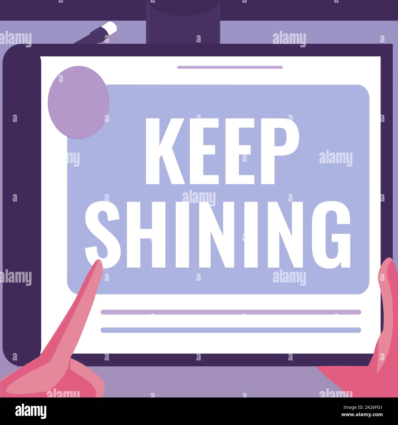 Handwriting text Keep Shining. Business idea being a good demonstrating ...