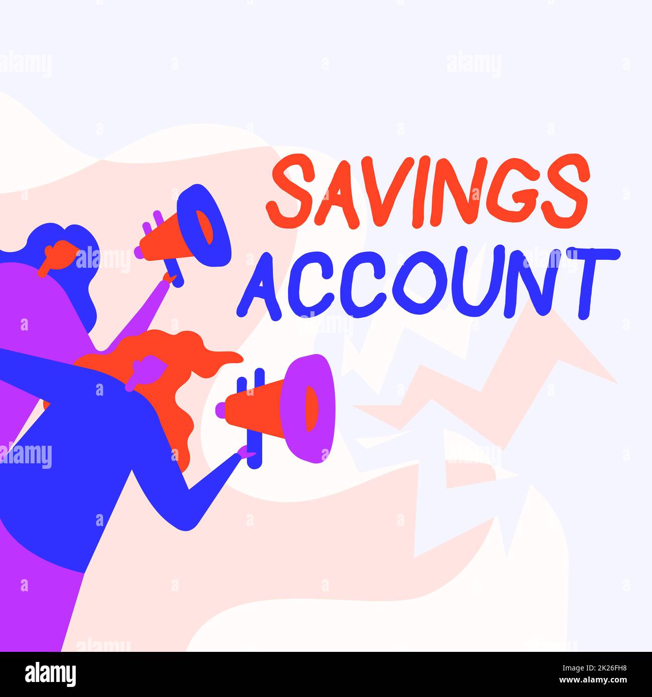 Conceptual display Savings Account. Word Written on an interestbearing ...