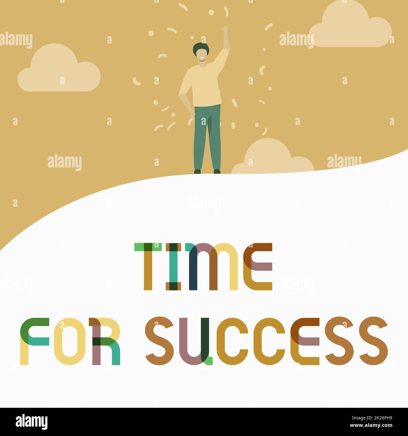 Text caption presenting Time For Success. Internet Concept business ...