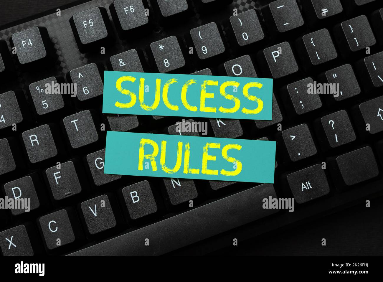 Inspiration showing sign Success Rules. Conceptual photo established ...
