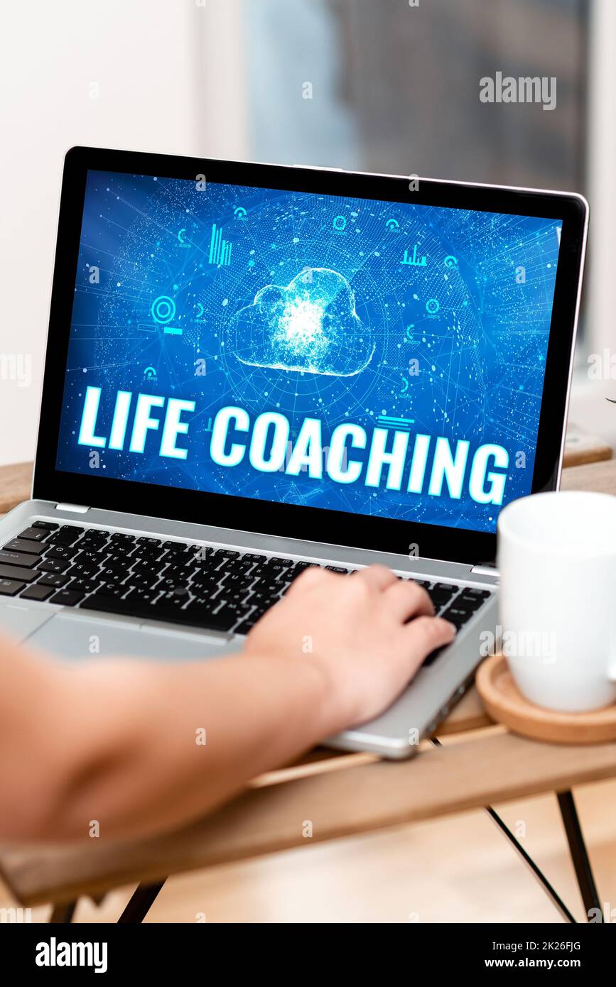 Handwriting text Life Coaching. Business showcase Encouragement and ...