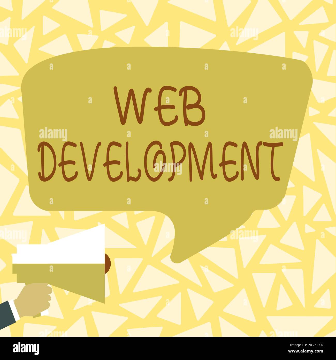 Conceptual caption Web Development. Internet Concept dealing with ...