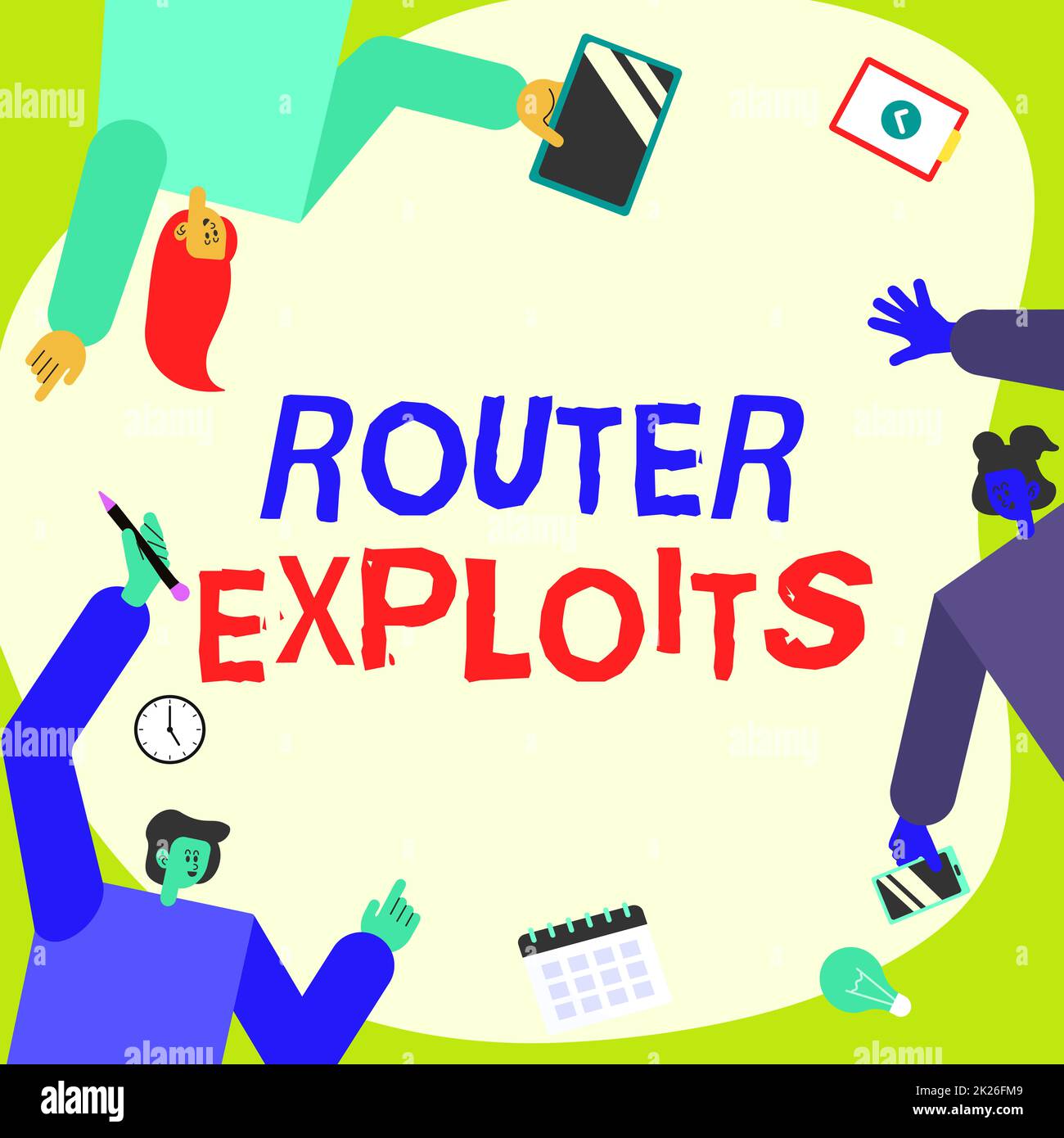 Hand writing sign Router Exploits. Word for takes advantage of a ...