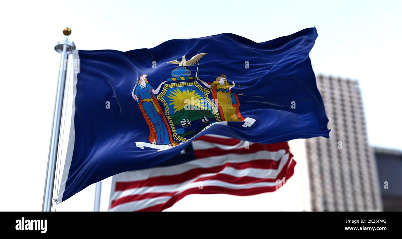 New york state flag hi-res stock photography and images - Alamy