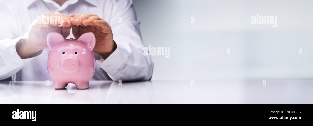 Save Money And Pension Protect Stock Photo - Alamy
