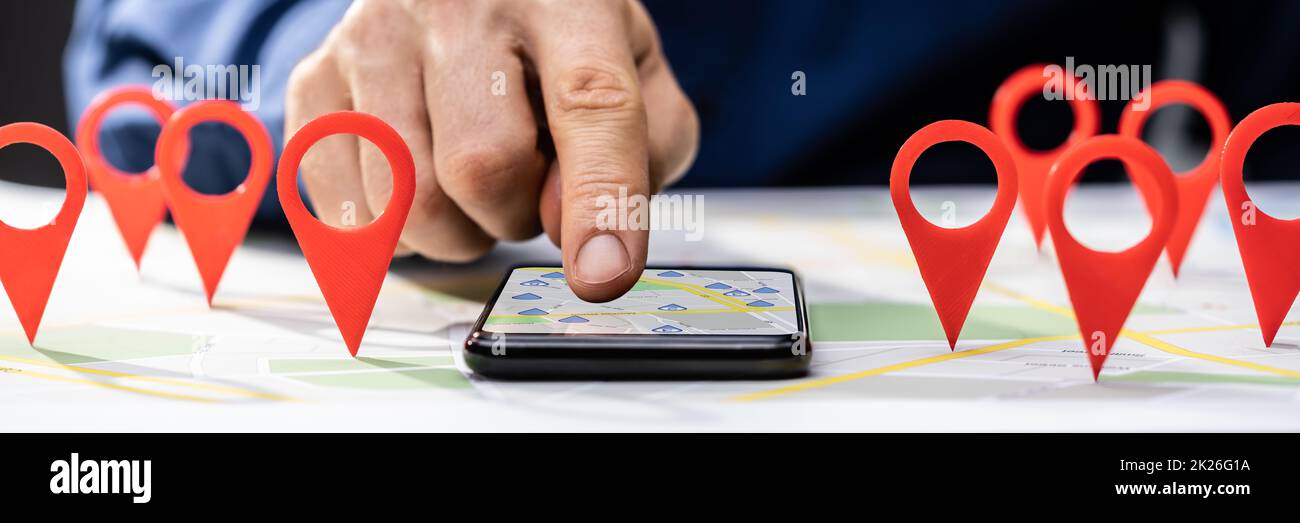 Local Map Pin Marker Search Stock Photo - Alamy