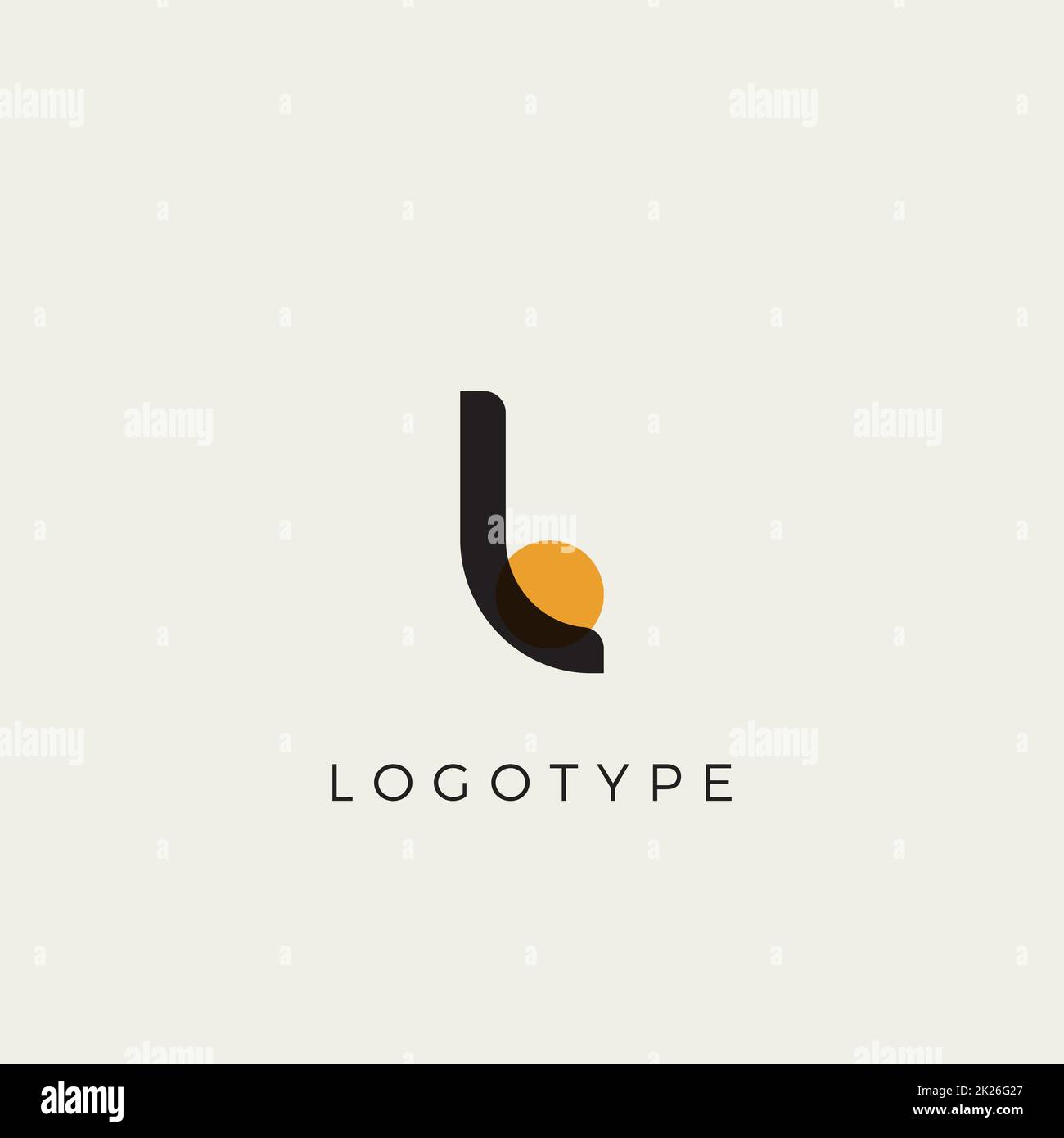 Creative letter L for logo and monogram. Minimal artistic style letter ...