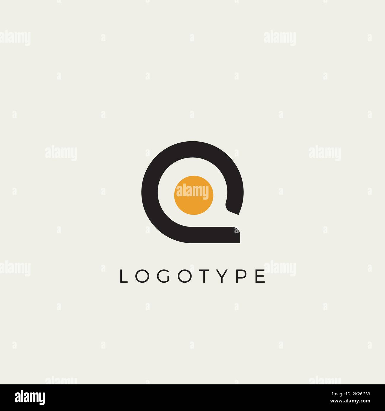 Creative letter Q for logo and monogram. Minimal artistic style letter ...