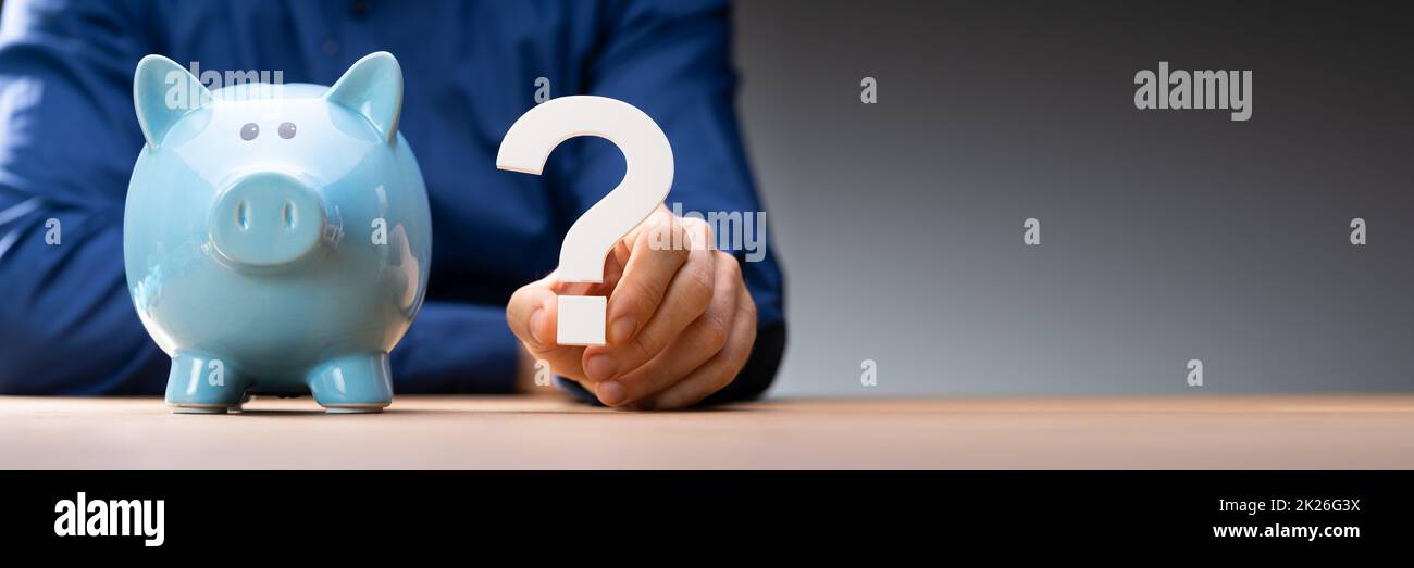 Man question mark money hi-res stock photography and images - Alamy