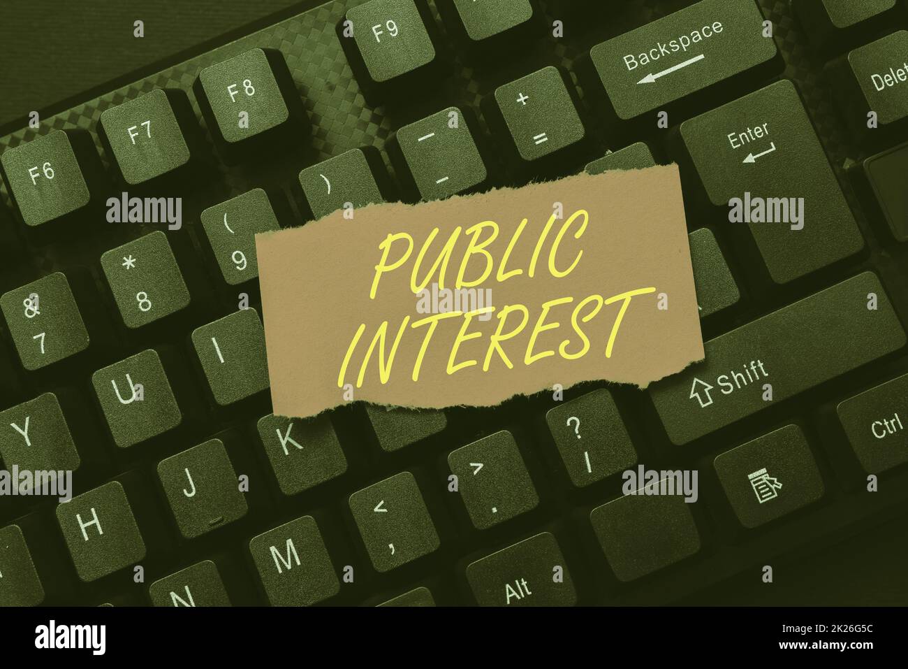 Hand writing sign Public Interest. Business approach the welfare or ...