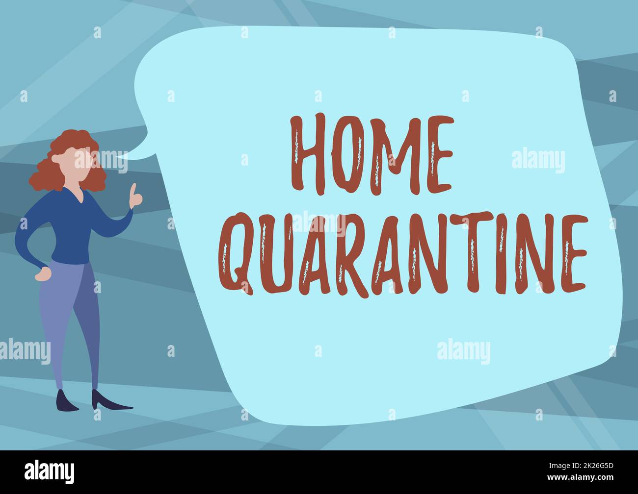 Conceptual caption Home Quarantine. Conceptual photo Encountered a ...