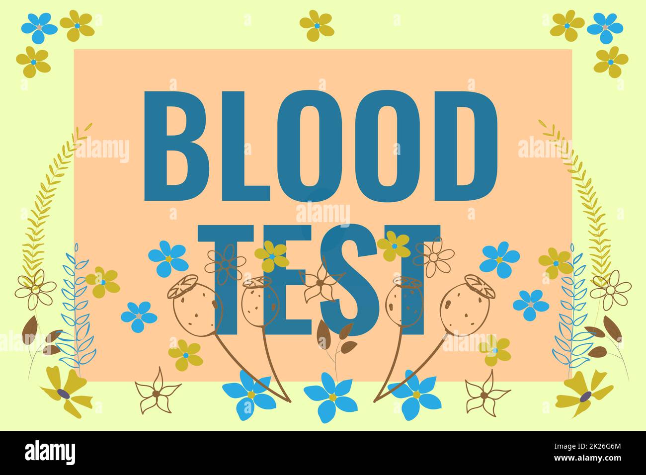Conceptual display Blood Test. Business idea Extracted blood sample ...
