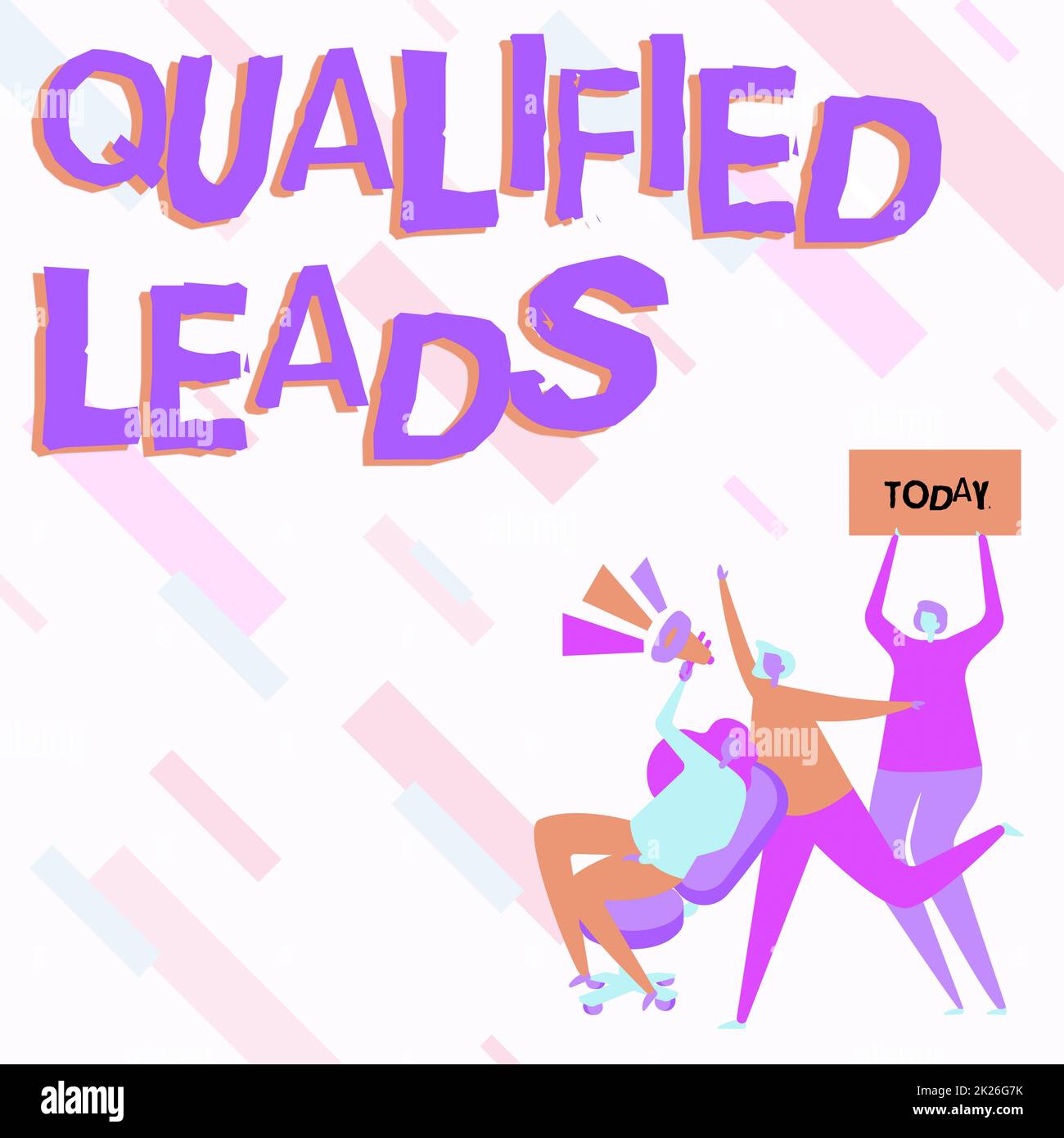 Inspiration showing sign Qualified Leads. Business overview lead judged ...