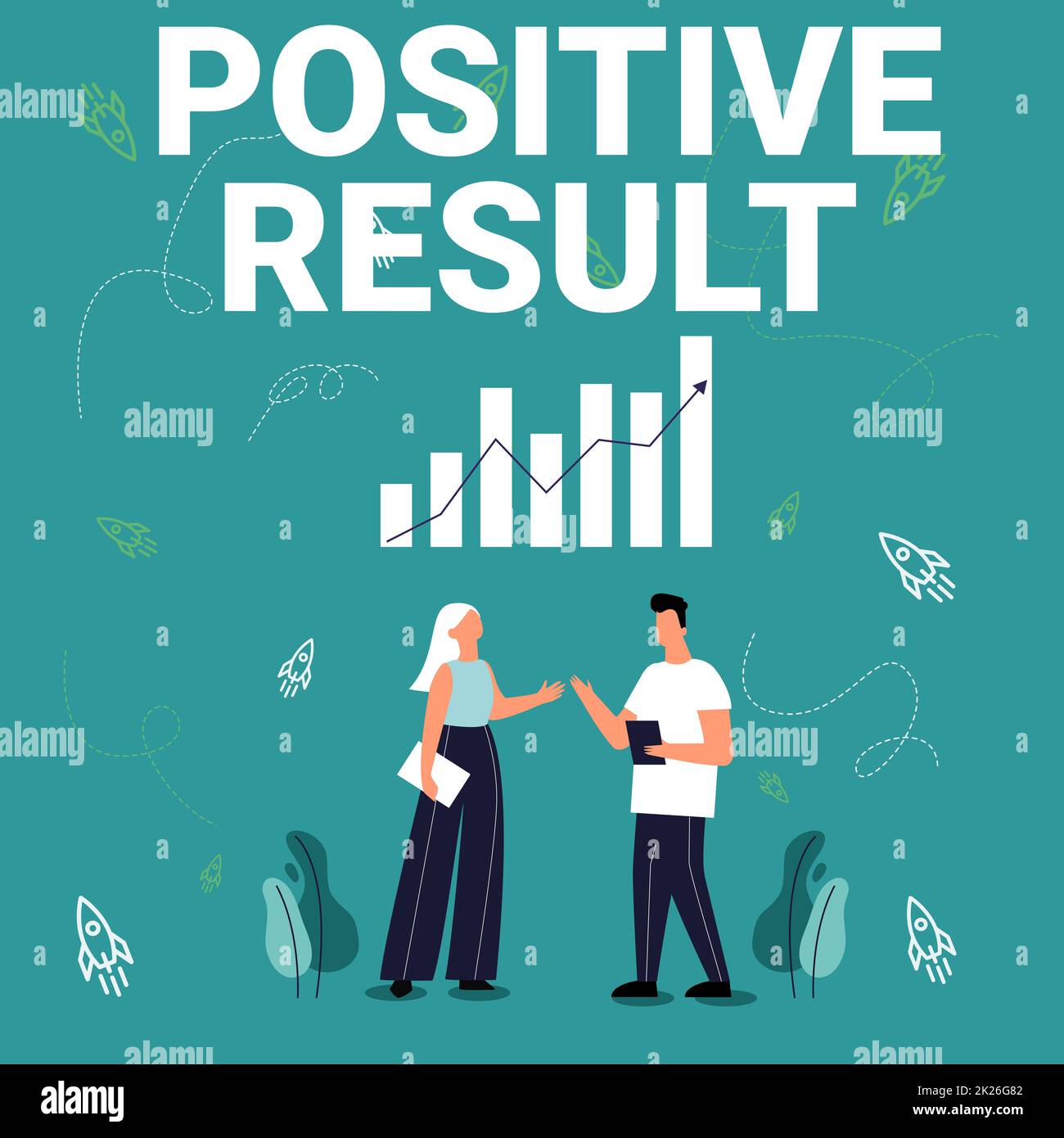 Conceptual display Positive Result. Business showcase shows that a ...