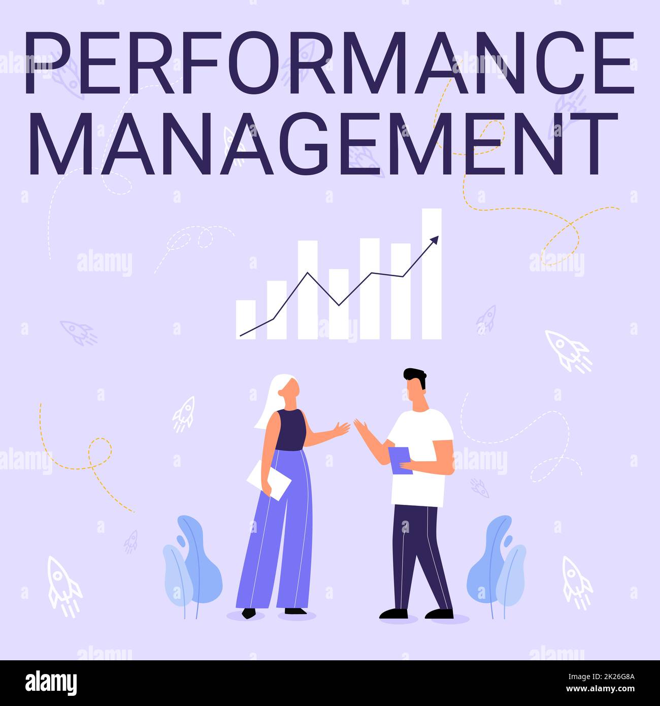 Hand writing sign Performance Management. Word Written on ongoing ...